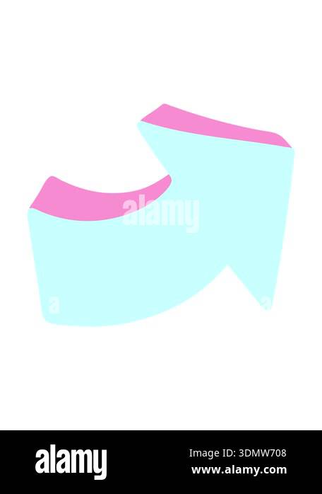 spinning motion animation of pointing arrow cartoon element Stock Video ...