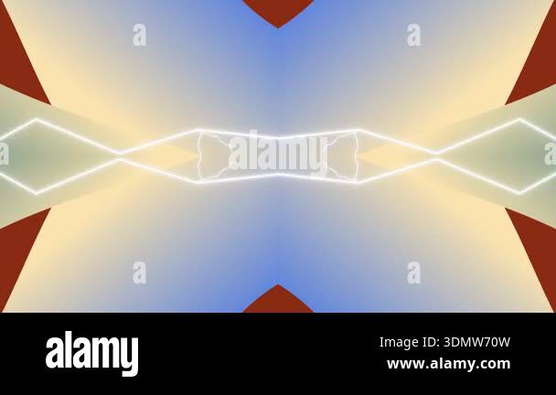 symmetrical abstract geometric shapes with vibrant colors and modern ...