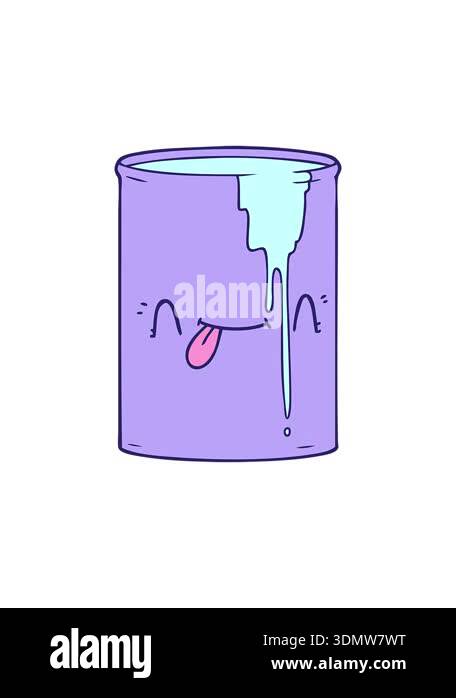 attention grabbing animation of cartoon toxic waste Stock Video Footage ...