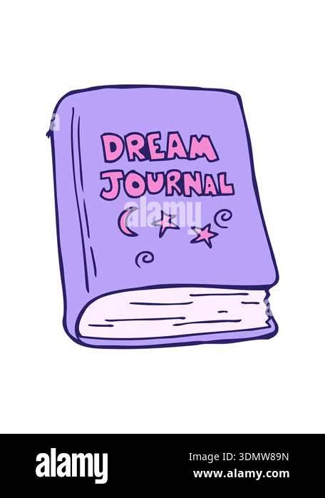 jiggle and pause animation of cartoon dream journal Stock Video Footage ...