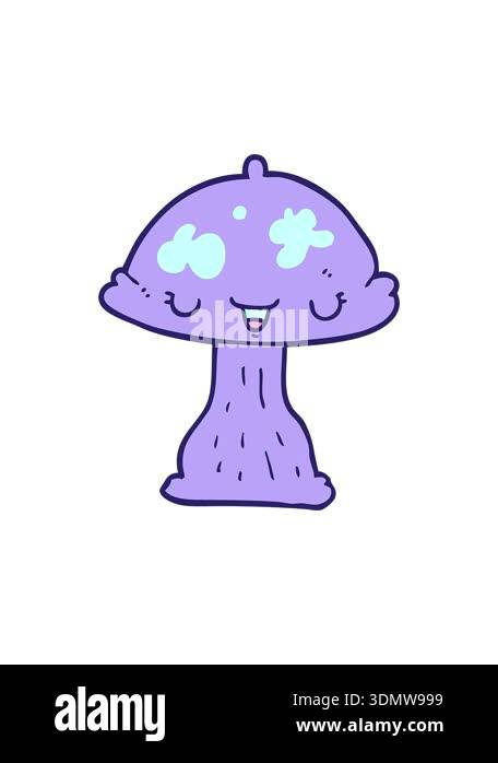 attention grabbing animation of a cartoon toadstool design Stock Video ...