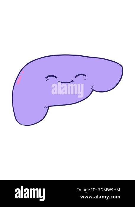 power up animation of cartoon liver Stock Video Footage - Alamy