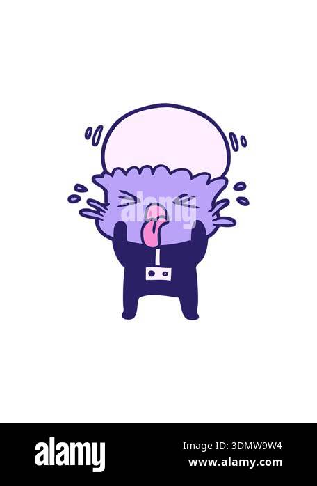 attention grabbing animation of a cartoon alien Stock Video Footage - Alamy