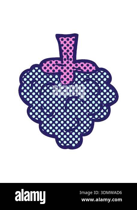 shaking motion animation of cartoon doodle raspberry Stock Video ...