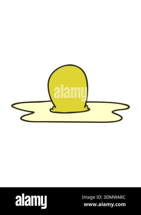 changing color animation of hand drawn quirky cartoon fried egg Stock ...