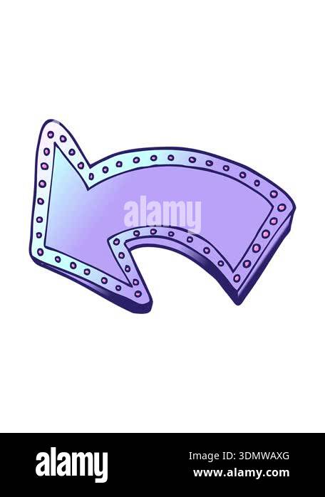 shaking motion animation of drawing element of a pointing arrow Stock ...