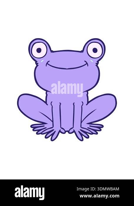 pressure popping animation of a funny cartoon frog Stock Video Footage ...