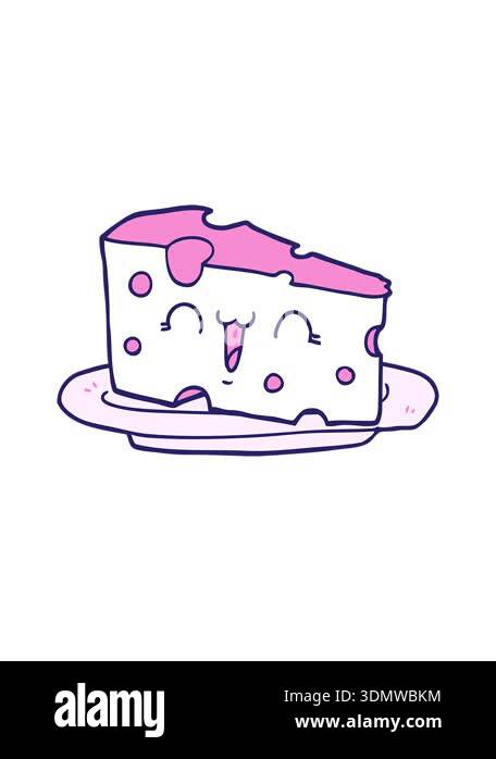 shine light effect animation of cute cartoon cheese Stock Video Footage ...