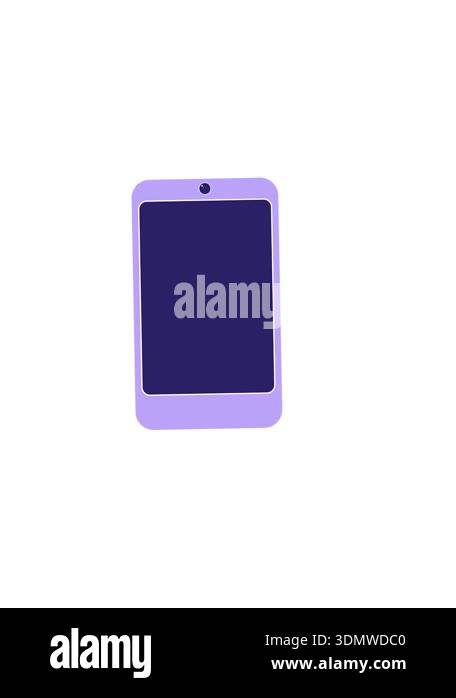 horizontally vibrating animation of cell phone graphic vector ...