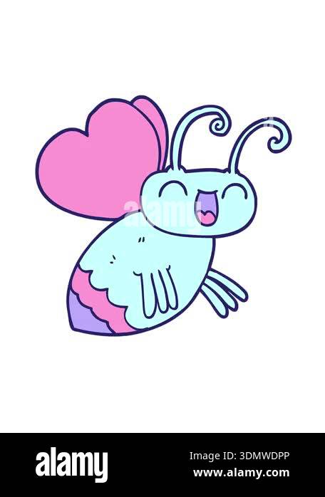 vibrating motion animation of cartoon bug Stock Video Footage - Alamy