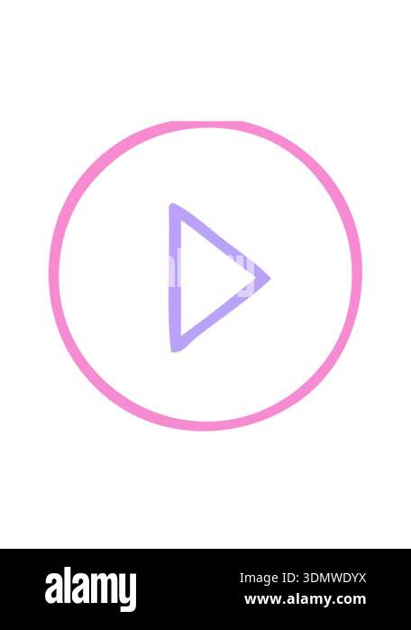 power up animation of play icon symbol Stock Video Footage - Alamy