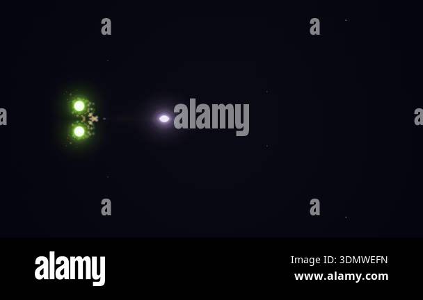 Glowing celestial objects and bright stars shining in the dark outer ...