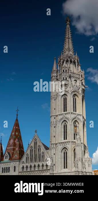 Budapest, Hungary - April 19, 2025: People walking near Matthias Church ...
