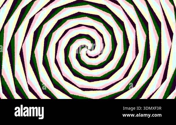 Animated spiral pattern with rotating motion effect Stock Video Footage ...