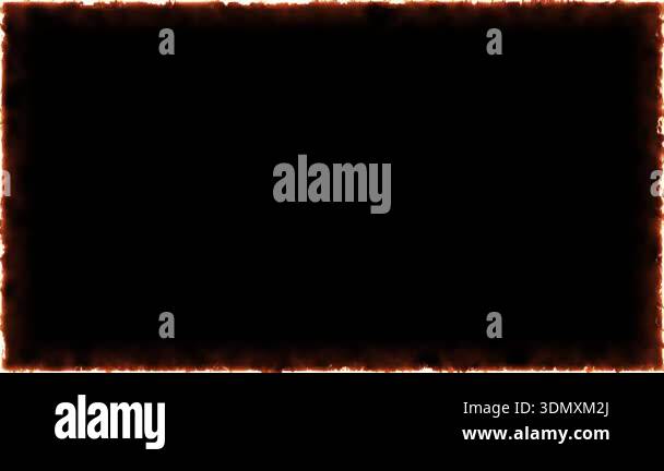 Fiery burning frame overlay designed as a dynamic placeholder Stock ...