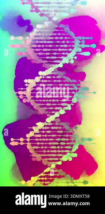 DNA strand. 3d animation and rendering Stock Video Footage - Alamy