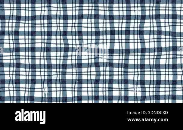 Blue checkered fabric background on a seamless loop Stock Video Footage ...