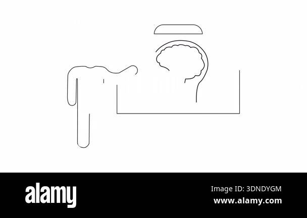 A simple line drawing illustrating the concept of knowledge ...