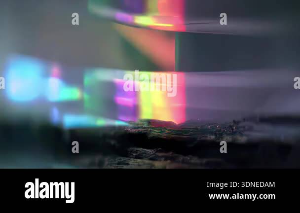Abstract analog light refraction texture, chromatic color dispersion ...