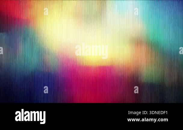 Vertical scanline glitch background, colorful light interference ...