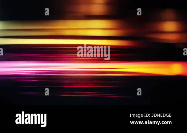 Abstract orange light streaks background with glowing horizontal motion ...