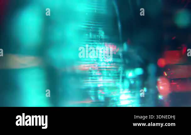 Blue light interference texture, optical glow waves, holographic ...