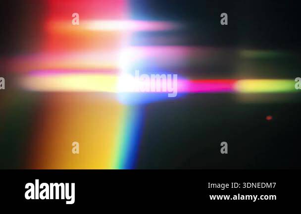 Horizontal light flare sweep, warm cinematic glow, chromatic lens ...