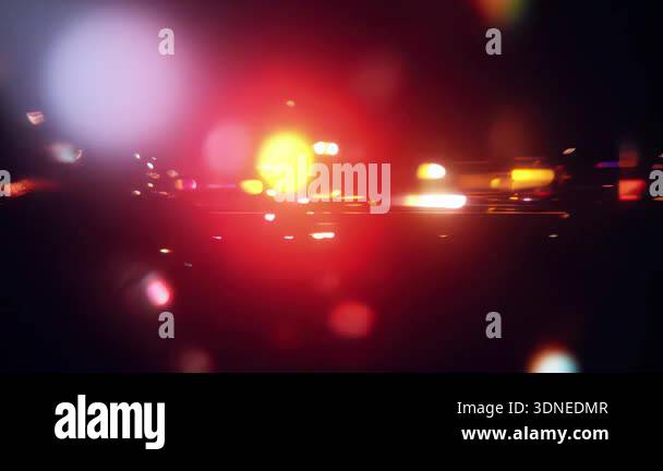Abstract cinematic light flare line, horizontal glowing streak, soft ...