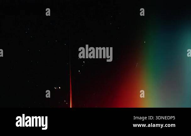 Colorful analog film light leak overlay, rainbow gradient flare, soft ...