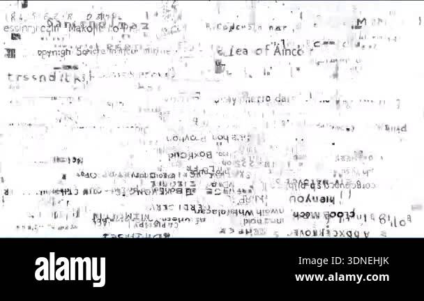 White abstract grunge texture background, faded printed text fragments ...