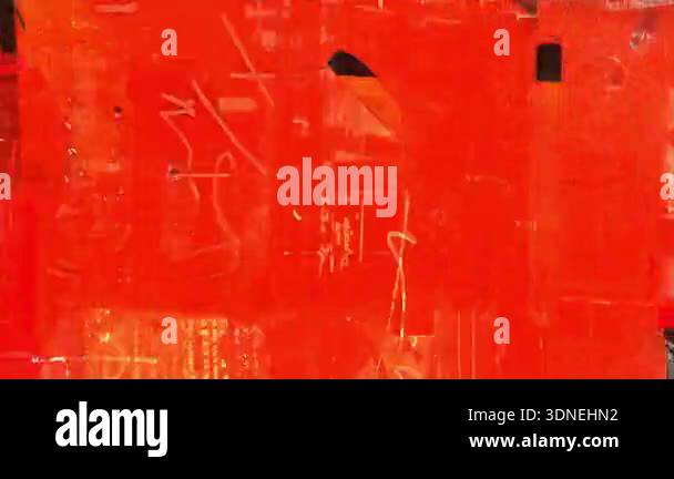 Red grunge paint texture background, aggressive brush strokes ...