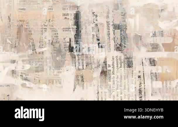 Light grunge collage animation, white torn paper texture, layered ...