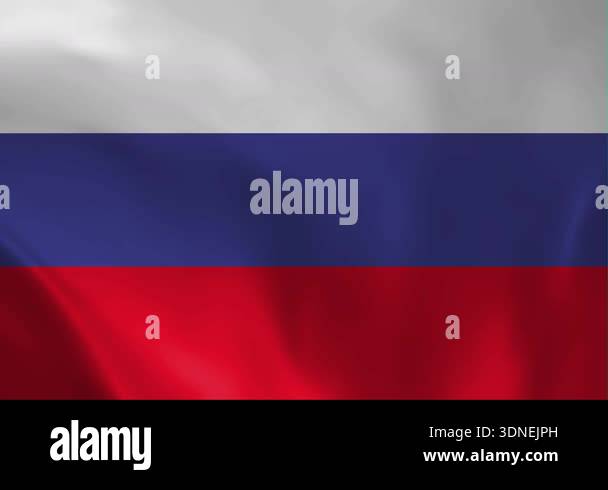 A high-definition video of the national flag of Russia featuring ...
