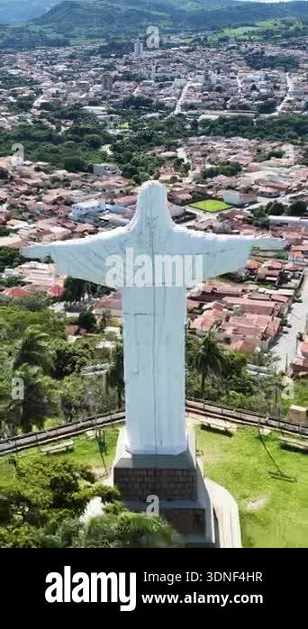 Christ The Redeemer Of Rio Pardo In Sao Paulo Brazil. Rural Tourism ...