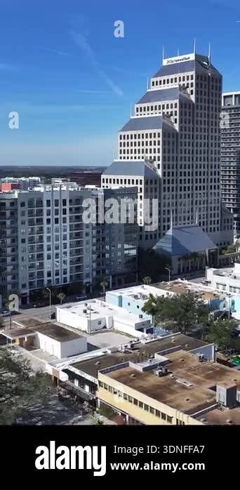 Orlando Skyline At Orlando In Florida United States. Downtown Cityscape ...