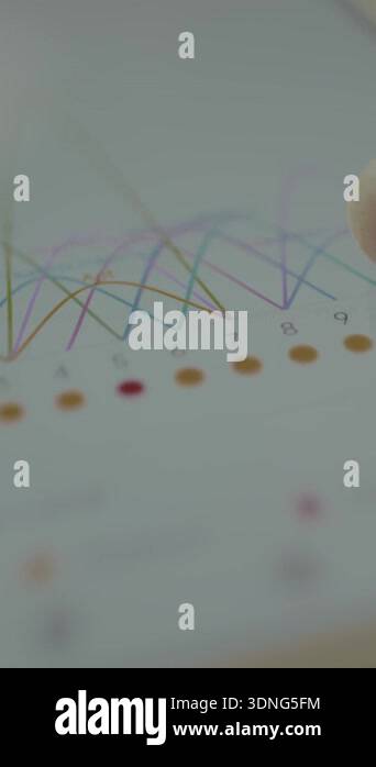 Wi Fi signal strength analyzer graph on a mobile phone screen Stock ...