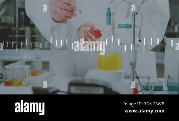 Lab animation at start showing scientist grabbing test tube ...