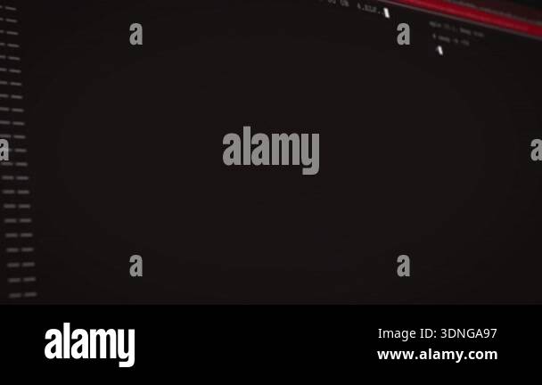 Red bar flickering triggers terminal scrolling hex as math symbols ...
