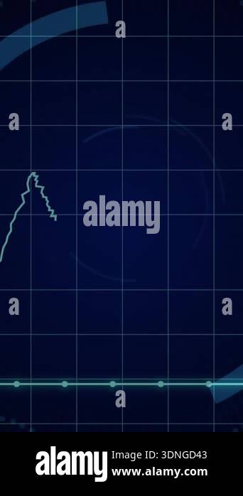 Animation of scope scanning and computer with shield over diagram ...
