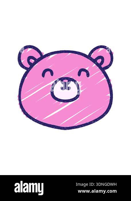 attention grabbing animation of Bear Chalk Drawing Stock Video Footage ...