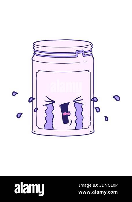 power up animation of cartoon glass jar Stock Video Footage - Alamy
