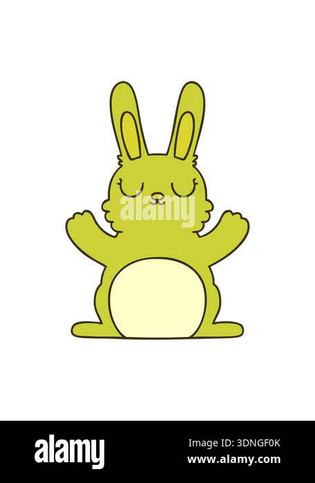 changing color animation of hand drawn cartoon rabbit Stock Video ...
