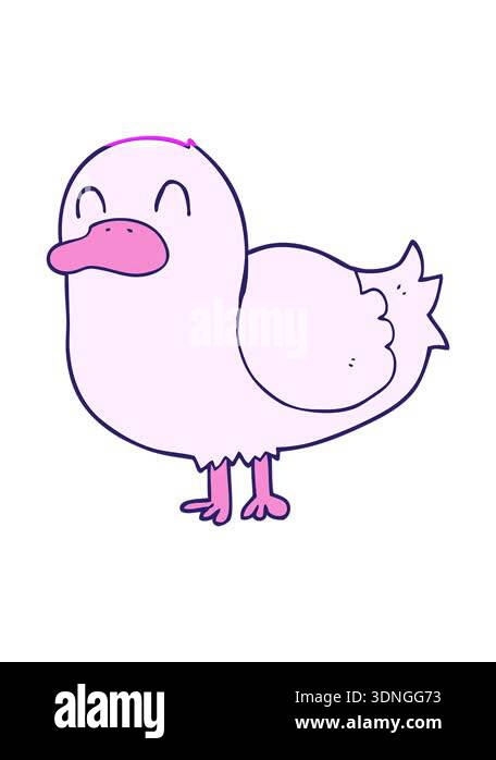 power up animation of cartoon duck image Stock Video Footage - Alamy