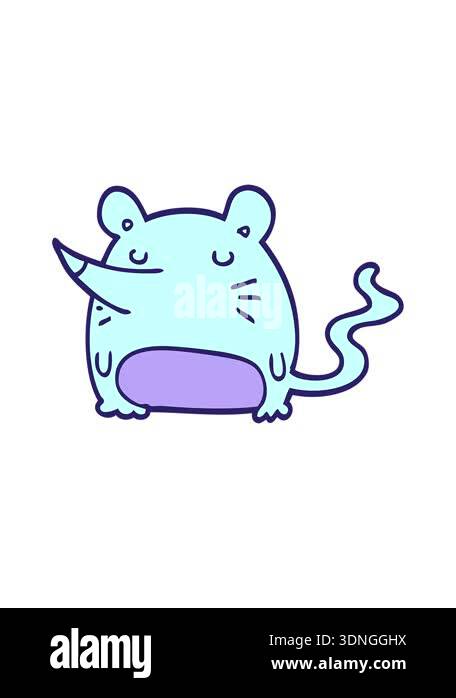 shaking motion animation of mouse cartoon Stock Video Footage - Alamy