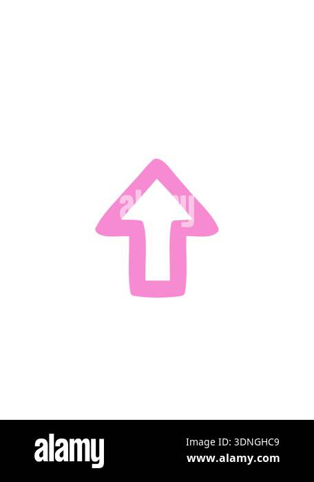 blinking radial lines animation of direction arrow symbol Stock Video ...