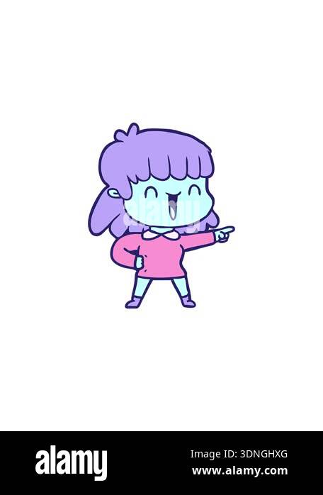 radioactive glowing animation of cartoon woman neon color drawing Stock ...