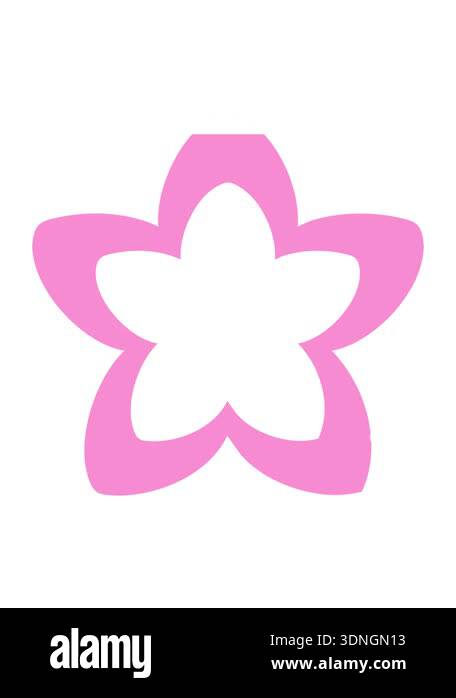 power up animation of acultural tradition japanese single flower design ...