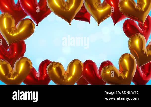 Valentine Frame Background and Loop Stock Video Footage - Alamy