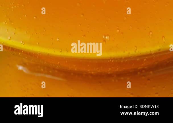 Liquid Bee Honey Macro Flow, Flowing Honey Texture Stock Video Footage ...
