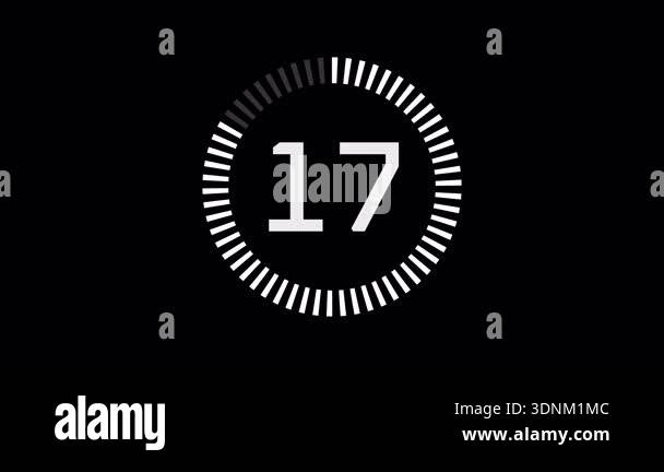 20 Second Countdown Timer Loading Animation Stock Video Footage - Alamy